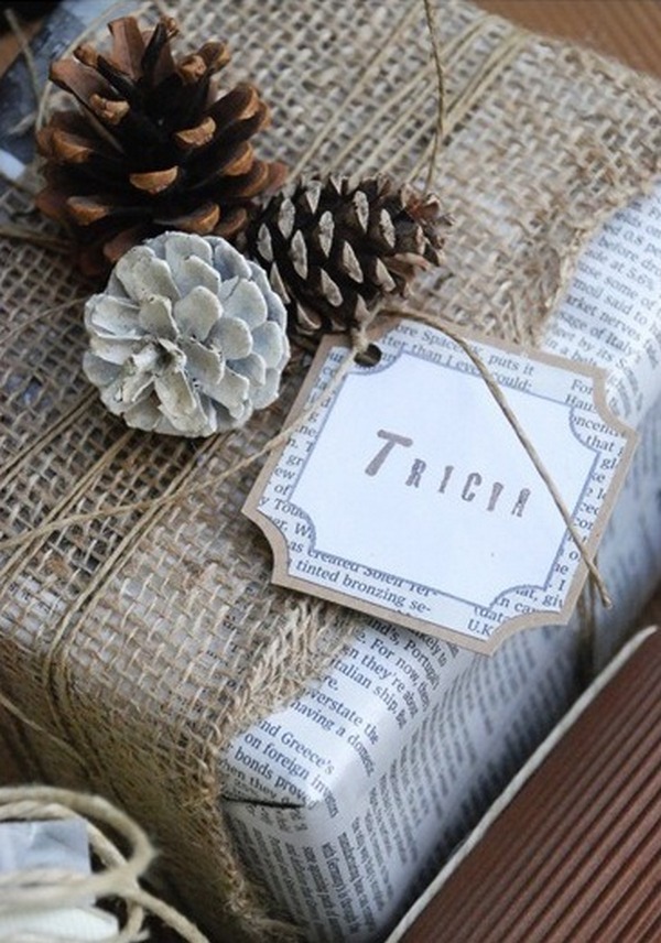25 Newspaper Gift Wrapping Ideas • One Brick At A Time