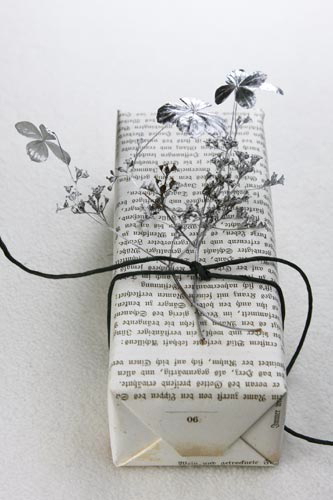 25 Newspaper Gift Wrapping Ideas • One Brick At A Time