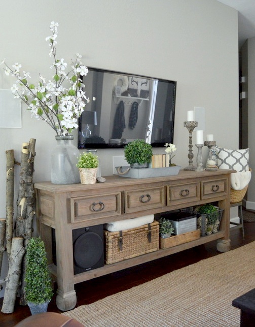 How To Style A TV Unit • One Brick At A Time