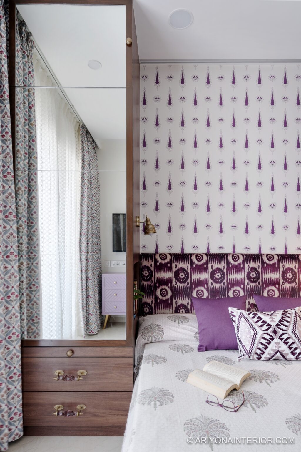 Lavender Guest Room - Blue Door Project • One Brick At A Time