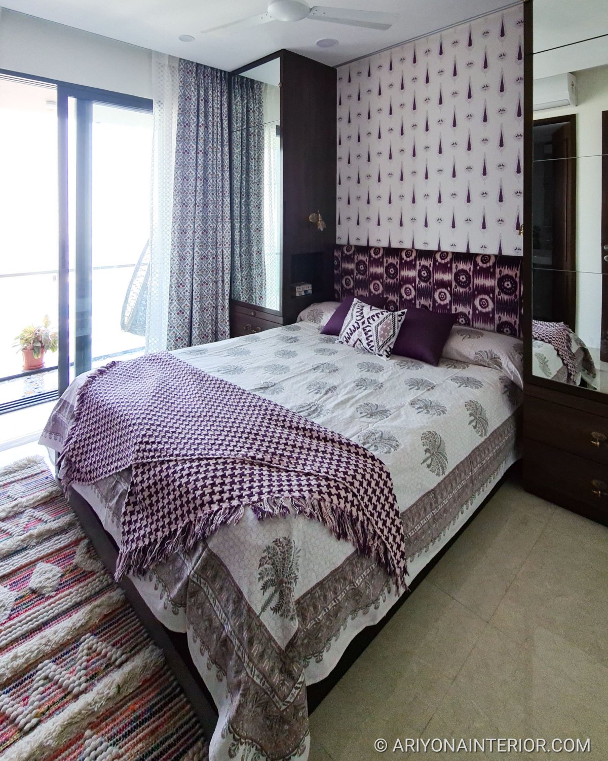 Lavender Guest Room - Blue Door Project • One Brick At A Time