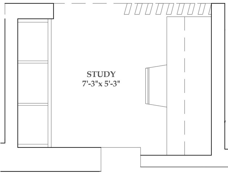Entrance, Passage and Study Reveal - MCM Home • One Brick At A Time