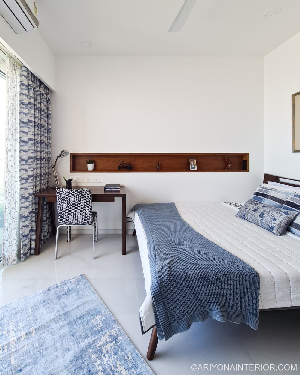 Bold Blue Boy's Room Reveal • One Brick At A Time